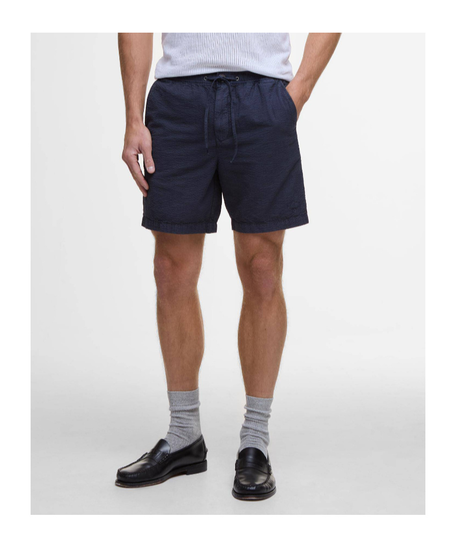 BARBOUR Barbour Seersucker Drawstring Shorts